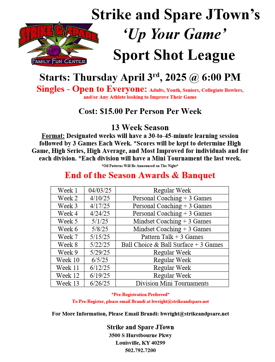 Leagues – JTown Strike & Spare