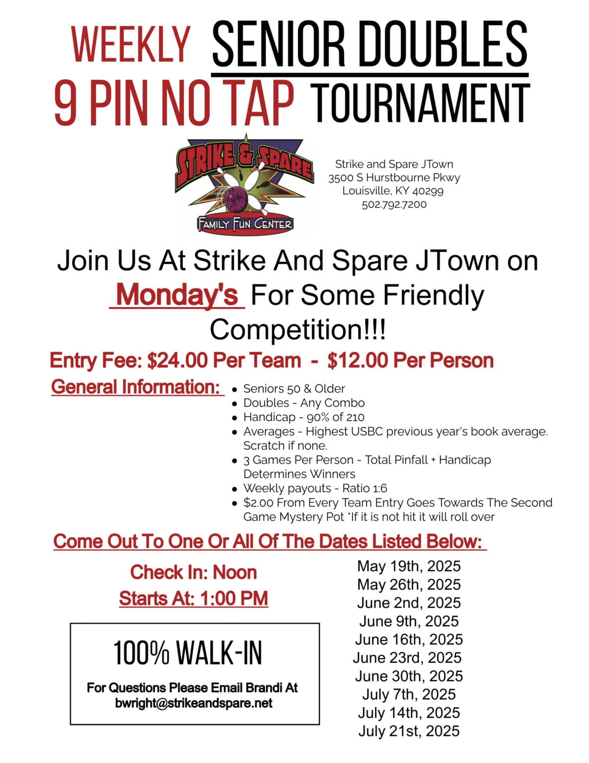 Tournaments – JTown Strike & Spare